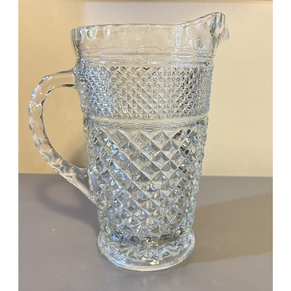 Anchor Hocking | Dining | Vintage 96s Wexford Cut Crystal Diamond Point ...